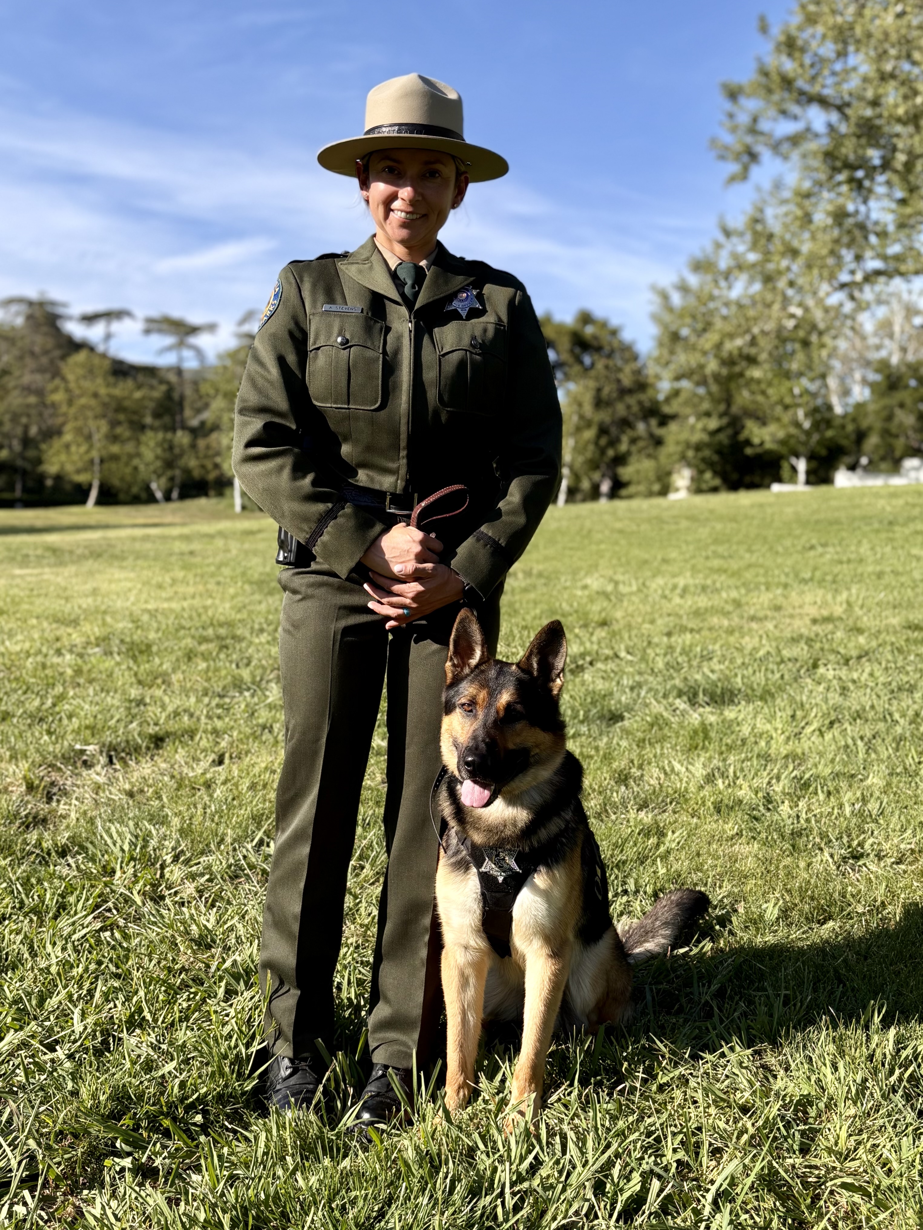 K-9 Arrow and Handler Angelica Stevens